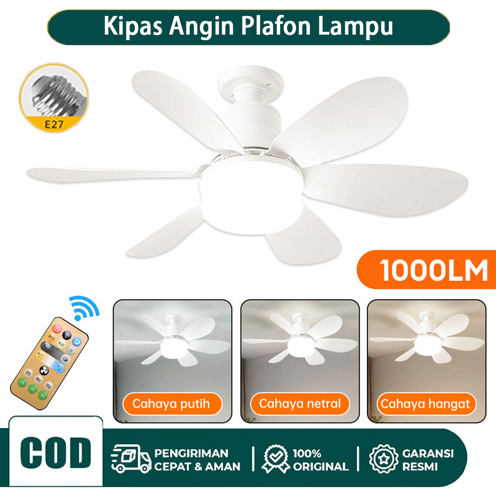 Jual Kipas Angin Plafon Lampu 2 in 1 Lampu kipas Langit-Langit Multifungsi Lampu kipas Remote ...