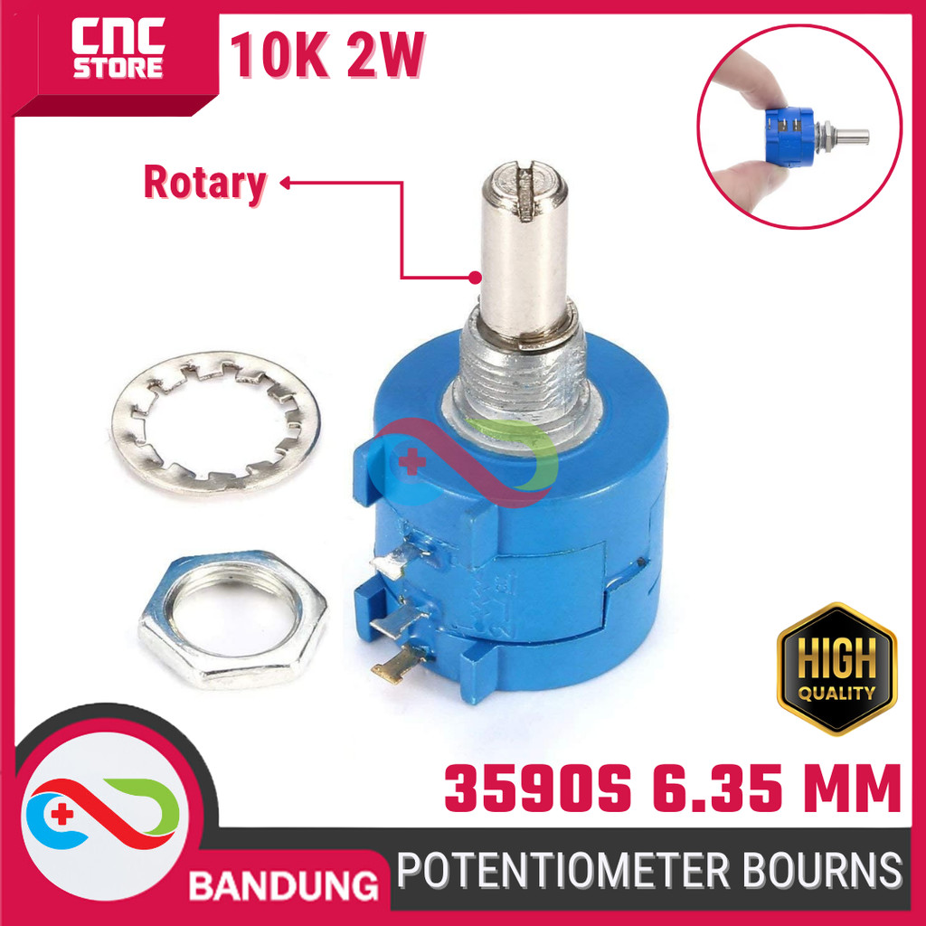 Jual Potentiometer Bourns Multi Turn 3590S 10K 2W – Potensio Presisi ...