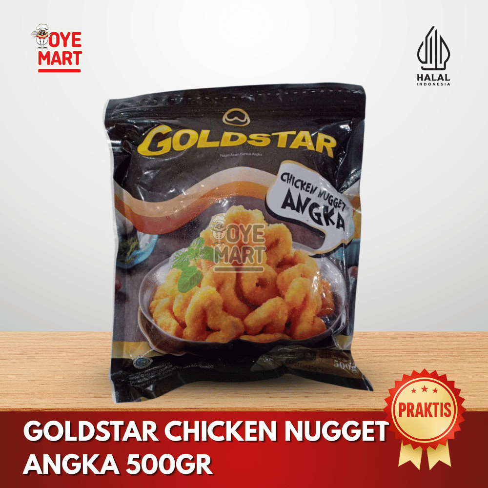 Jual GOLDSTAR CHICKEN NUGGET ANGKA 500GR | Shopee Indonesia