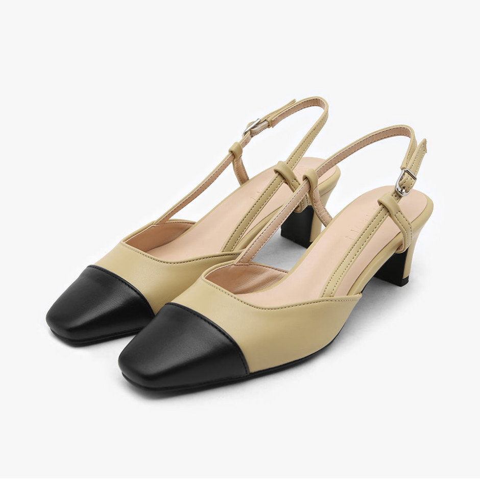 Jual SAPPUN Irove two tone Slingback Heels (5cm) - Heels Wanita ...