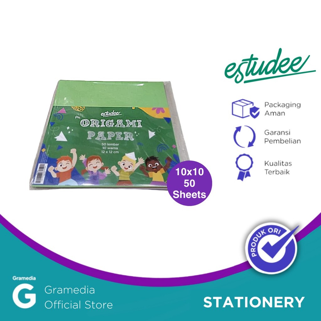 Jual Estudee Origami Paper 50 Sheets 10x10 | Shopee Indonesia