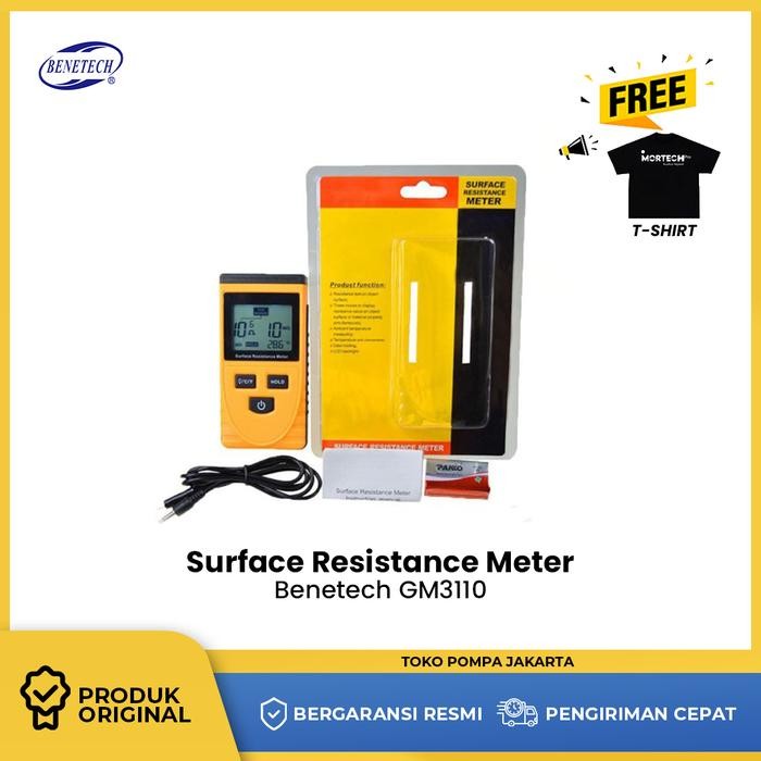 Jual Surface Resistance Meter GM3110 Benetech Tester Anti Static ...