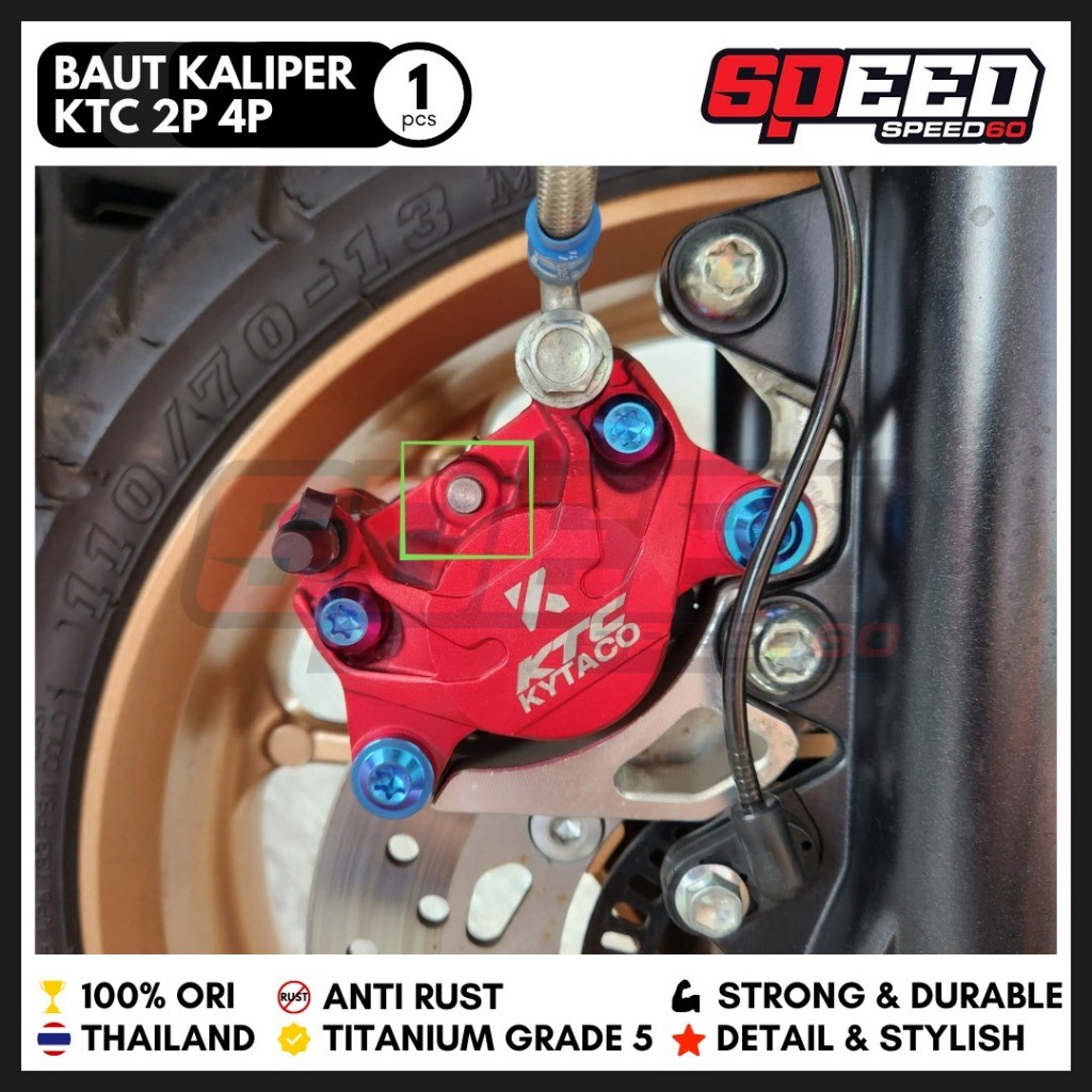 Jual Baut Tojosan Kaliper KTC KYTA Baut Titanium Grade 5 Probolt Thailand King Nut | Shopee ...