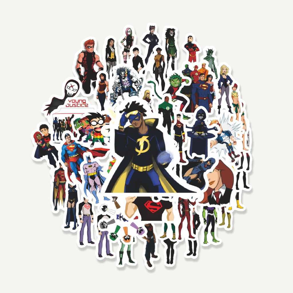 Jual Sticker Pack Sticker Kartun Young Justice Sticker | Sticker TUMBLR ...