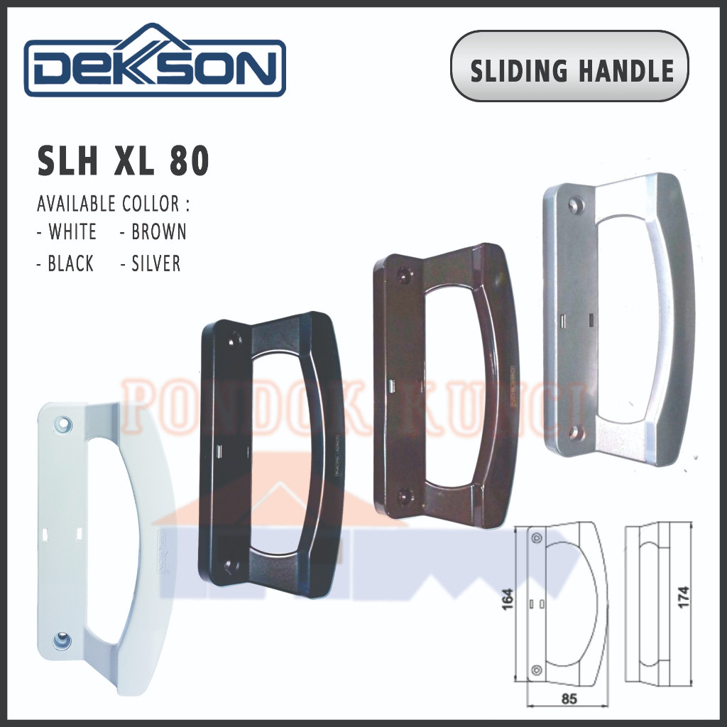 Jual Handle Pintu Sliding Aluminium Dekkson XL80 Gagang Tarikan Pintu ...