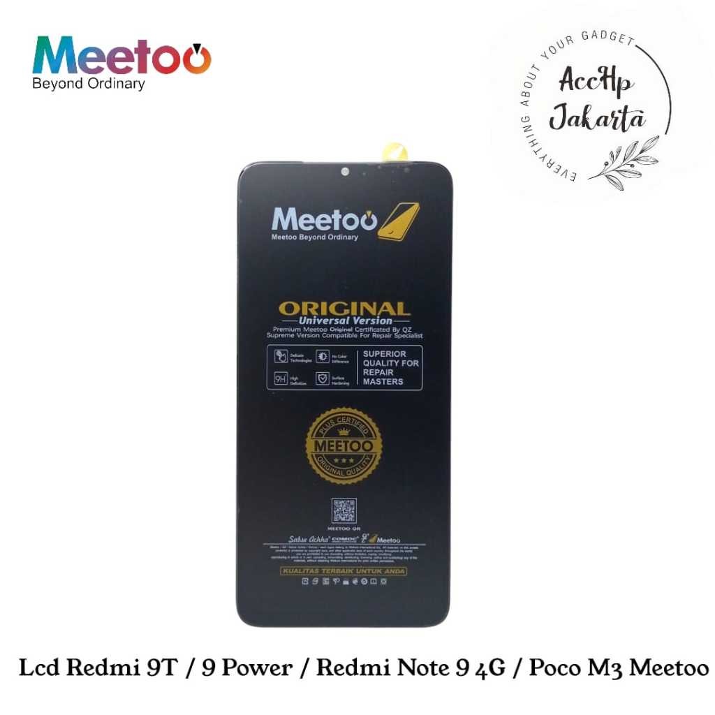 Jual LCD Touchscreen Xiaomi Redmi 9T / 9 Power / Note 9 4G kamera Tengah Poco M3 Meetoo Black ...