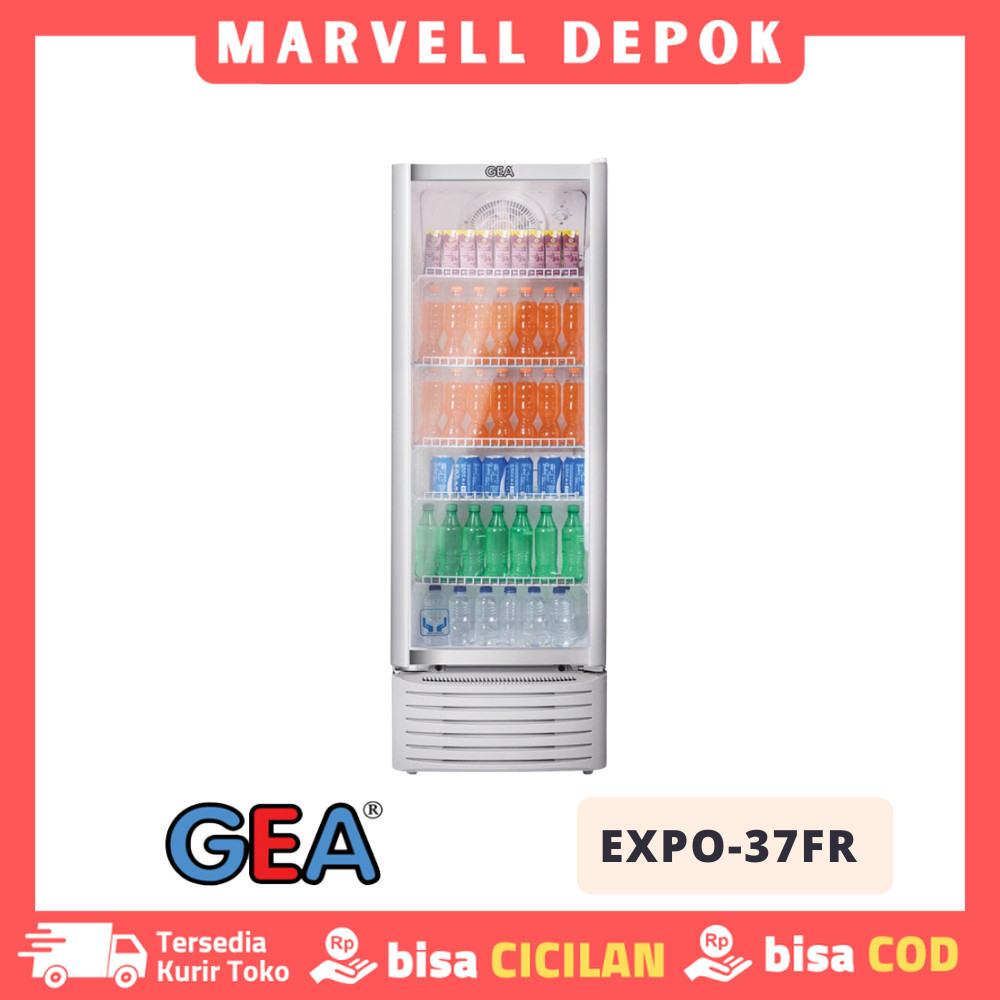 Jual Showcase Gea Expo 37fr Expo 37 fr Kulkas Showcase Pendingin Minuman 5 Rak Garansi Resmi ...
