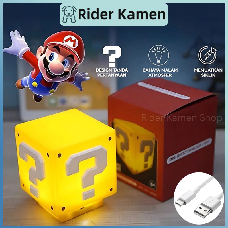 Jual Lampu Tema Super Mario / Super Mario LED / Lampu Sentuh Super ...