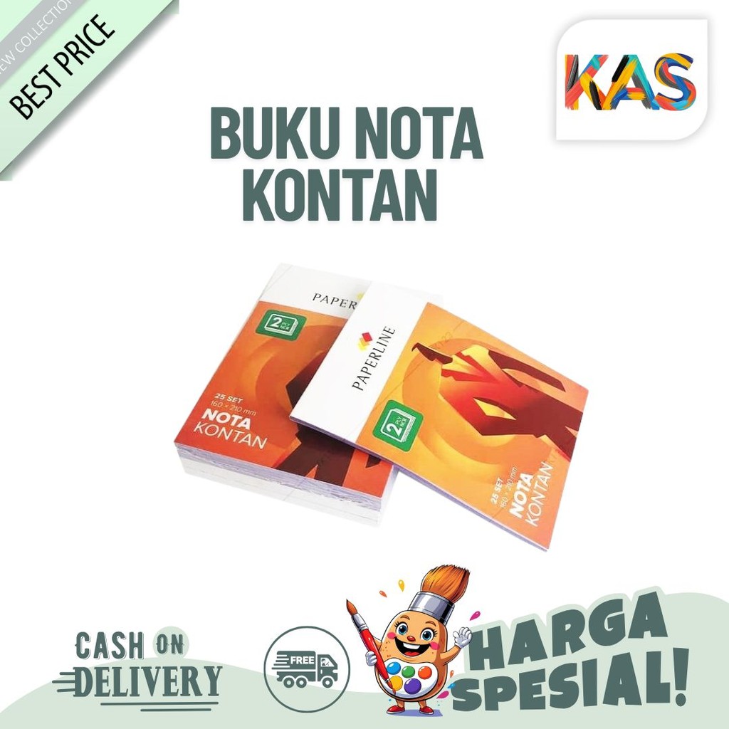 Jual Buku Nota Kontan Kecil Paperline Ukuran K2 2Ply 2 Rangkap 25l ...