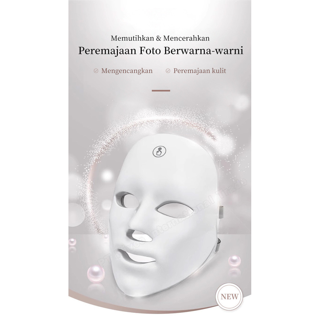 Jual Bajiss Masker Terapi Cahaya LED PDT Terapi foton 7 warna Alat ...