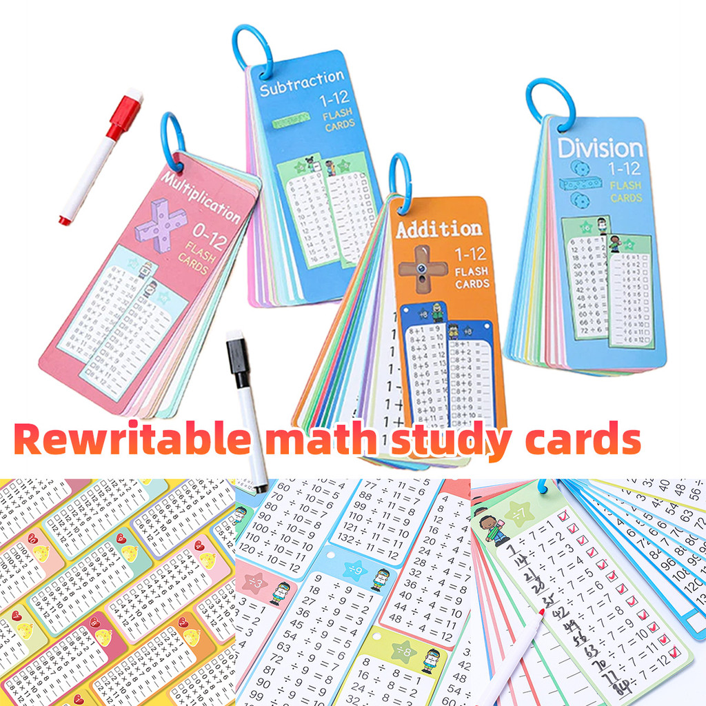Jual 1 Set Kartu perkalian flash card Flash Card Kartu Tabel Matematika ...