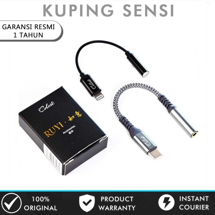 Jual Kinera Celest RUYI USB Type C to 3.5mm / Lightning to 3.5mm ...