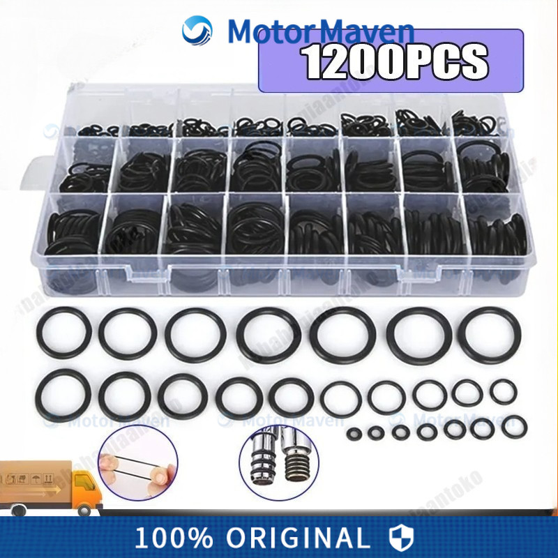 Jual 1200 PCS Sil O Ring Karet Seal O ring PCP Sil Oring Karet Seal Oring 1 Set Sil Oring Box ...