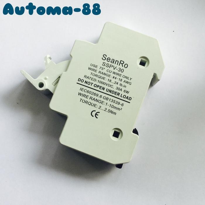 Jual Aauto PV Fuse Holder PLTS 10x38 DC 1000V 1P 2A 6A 10A 16A 25A 30A ...