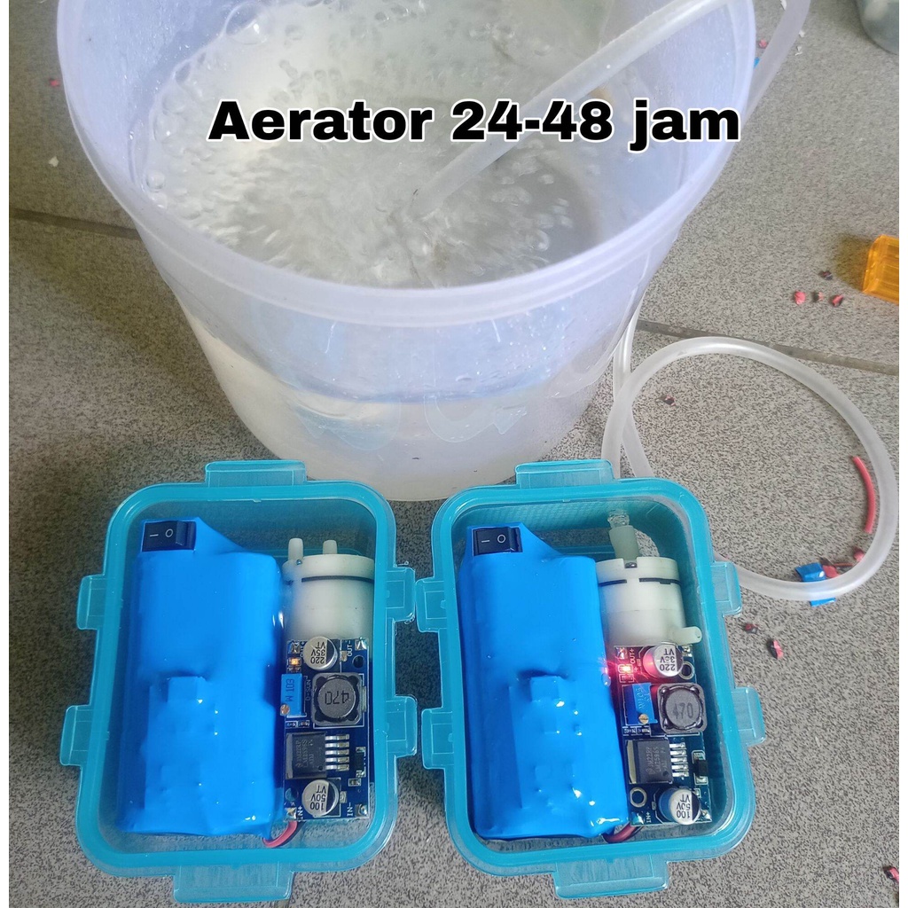 Jual Aerator Charger Box Anti Air Tahan 48 jam Untuk Udang Hidup ...