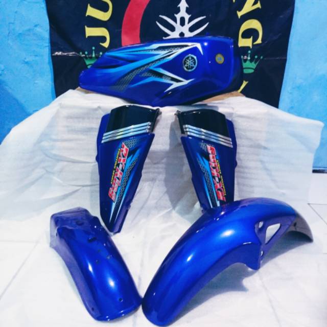 Jual Tangki Set Spakbor Box Aki Motor Yamaha Rx King Tahun 2005 Biru ...