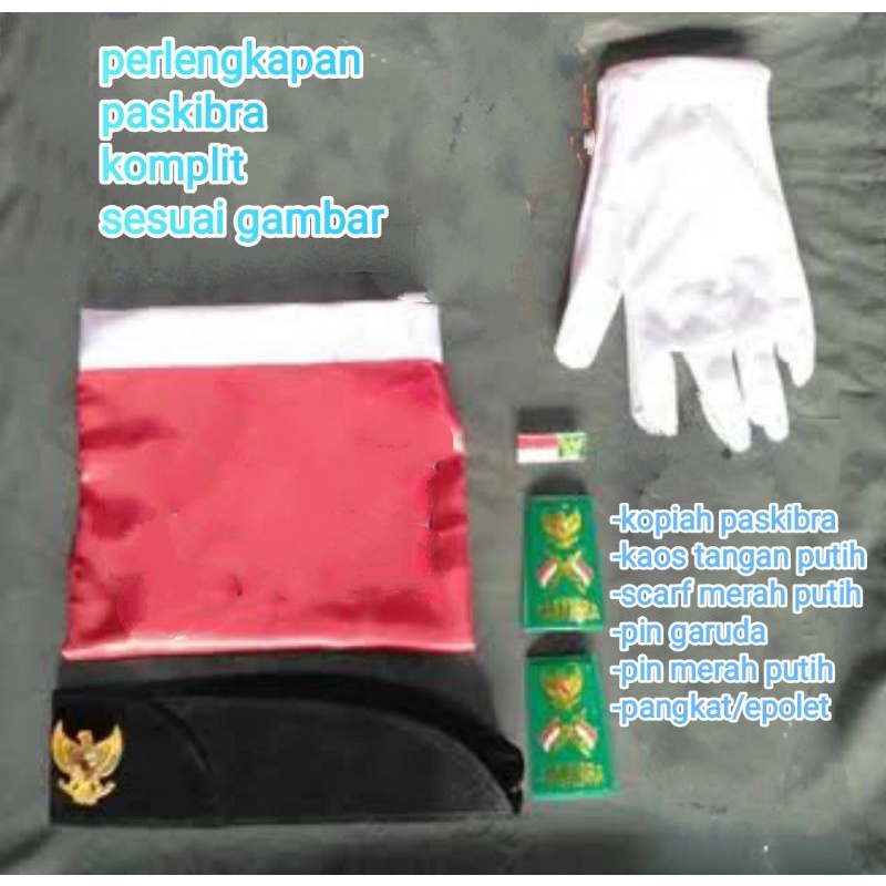 Jual Topi Paskibra Scraf Paskibra Syal Songkok Upacara Set - Atribut ...