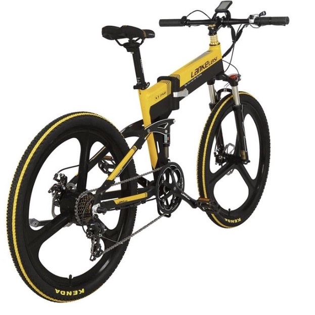 Jual SL09 Sepeda lipat listrik lankeleisi xt750 sport kuning elektrik ...