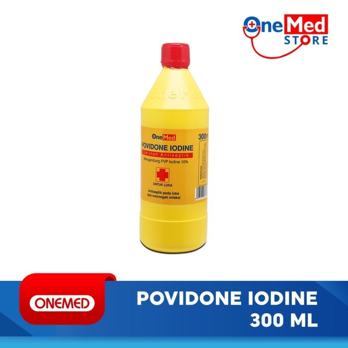 Jual Povidone Iodine 10% 300ML Onemed Obat Tetes Luka Merah Peralatan ...