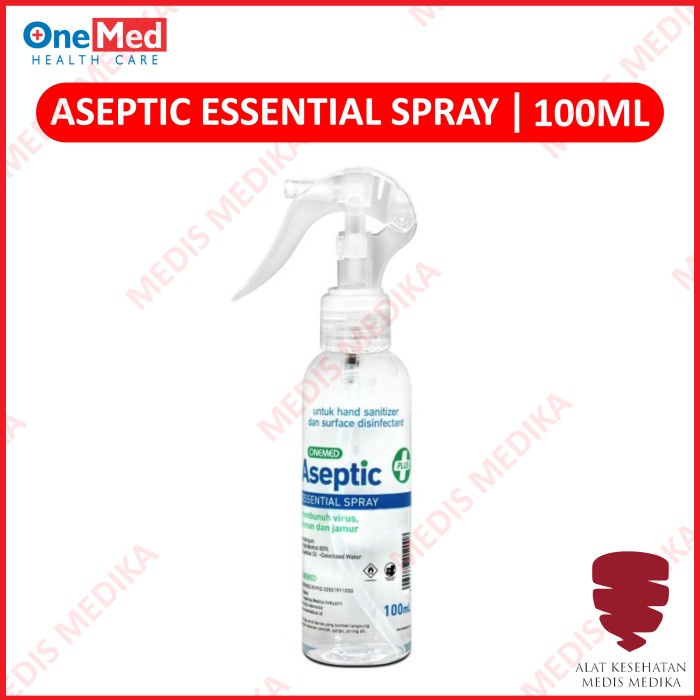 Jual Onemed Aseptic Plus Essential Spray 100ml Hand Sanitizer Liquid ...
