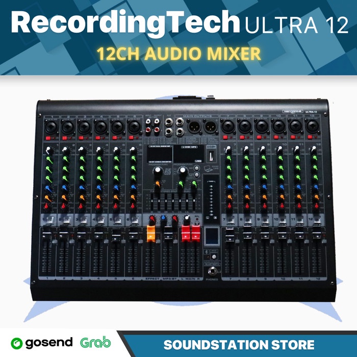 Jual RECORDING TECH ULTRA 12 MIXING CONSOLE Audio Mixer 12 Channel ...