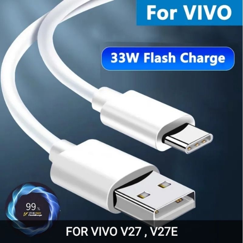 Jual KABEL DATA / CABEL CHARGER VIVO V27 , V27E FAST CHARGING TYPE C ...