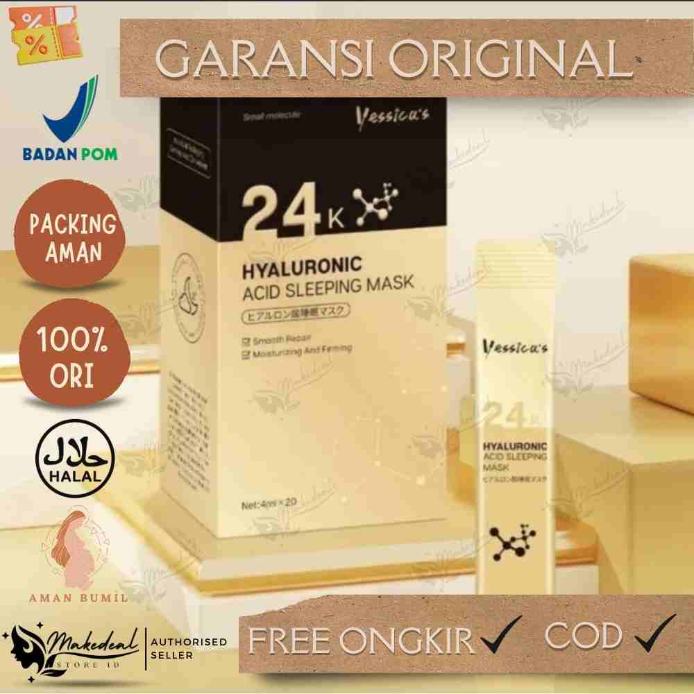 Jual Yessica Sleeping Mask - Yessica 24K Hyaluronic Acid | Shopee Indonesia
