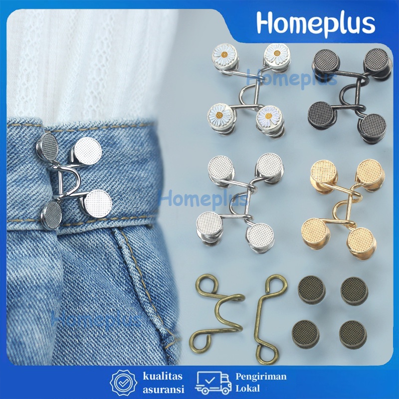 Jual HomePlus Kancing Jeans Logam Simple Kancing Celana Jeans Ajustable ...