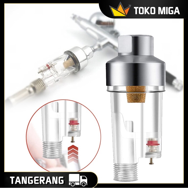Jual Airbrush Mini Air Filter Moisture Water Trap Oil Water Separator 1 ...