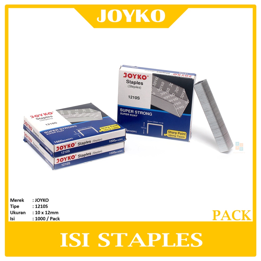 Jual JOYKO - Isi Staples No.1210S Isi stapler Untuk Heavy Duty Stapler ...