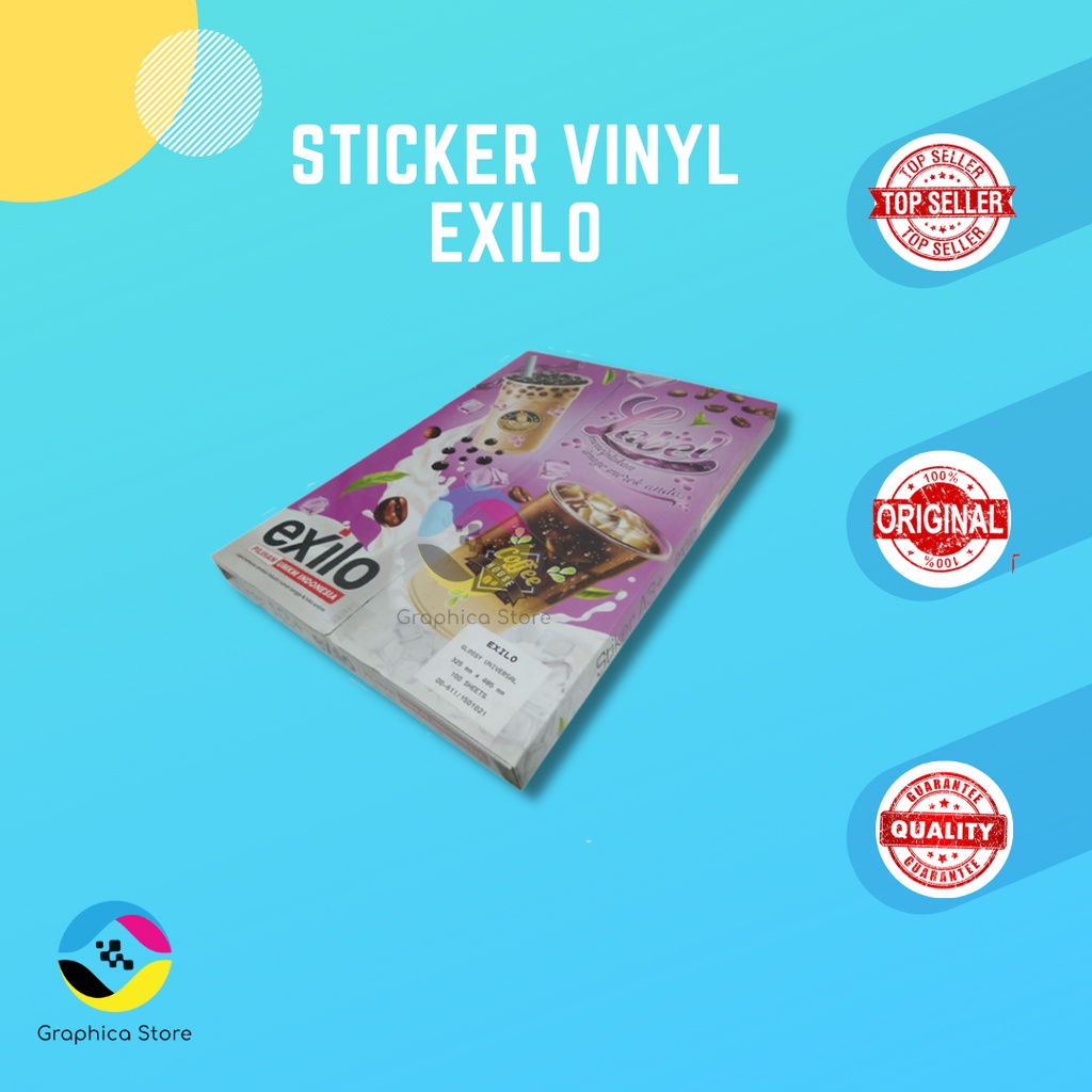 Jual Sticker Vinyl EXILO Laser A3 Glossy | Matte | Transparant ...