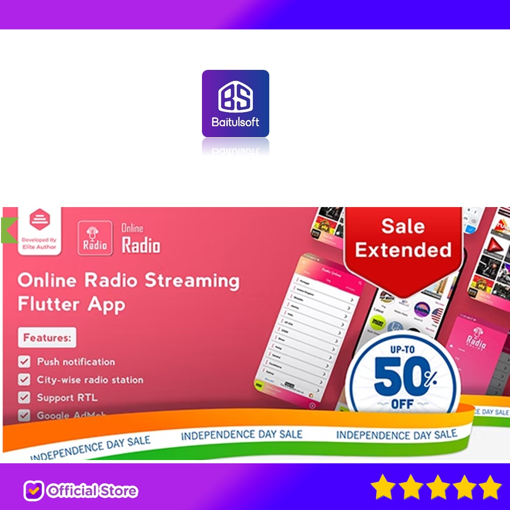 Jual SOURCE CODE APLIKASI RADIO ONLINE - FLUTTER FULL APP | Shopee Indonesia