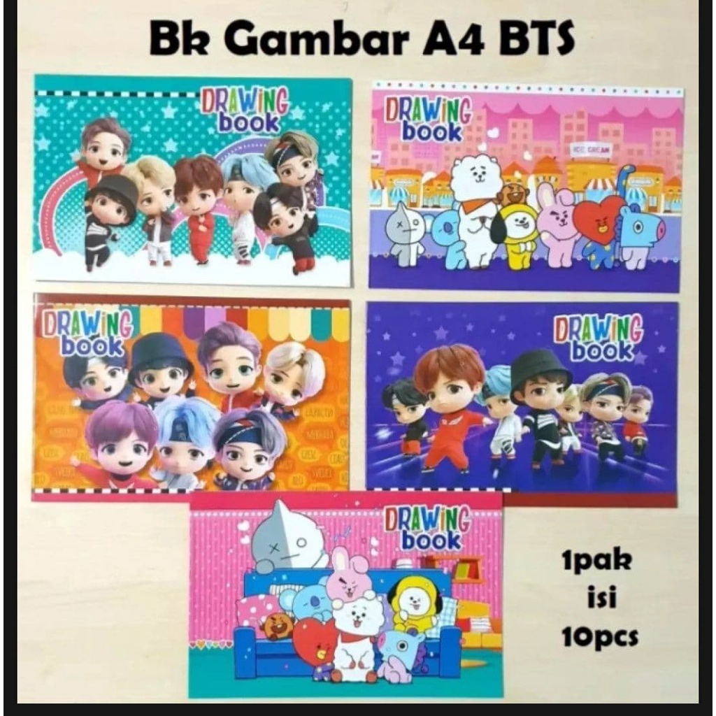 Jual BUKU GAMBAR UKURAN A4 KARAKTER KARTUN. KERTAS TEBAL DAN MURAH | Shopee Indonesia