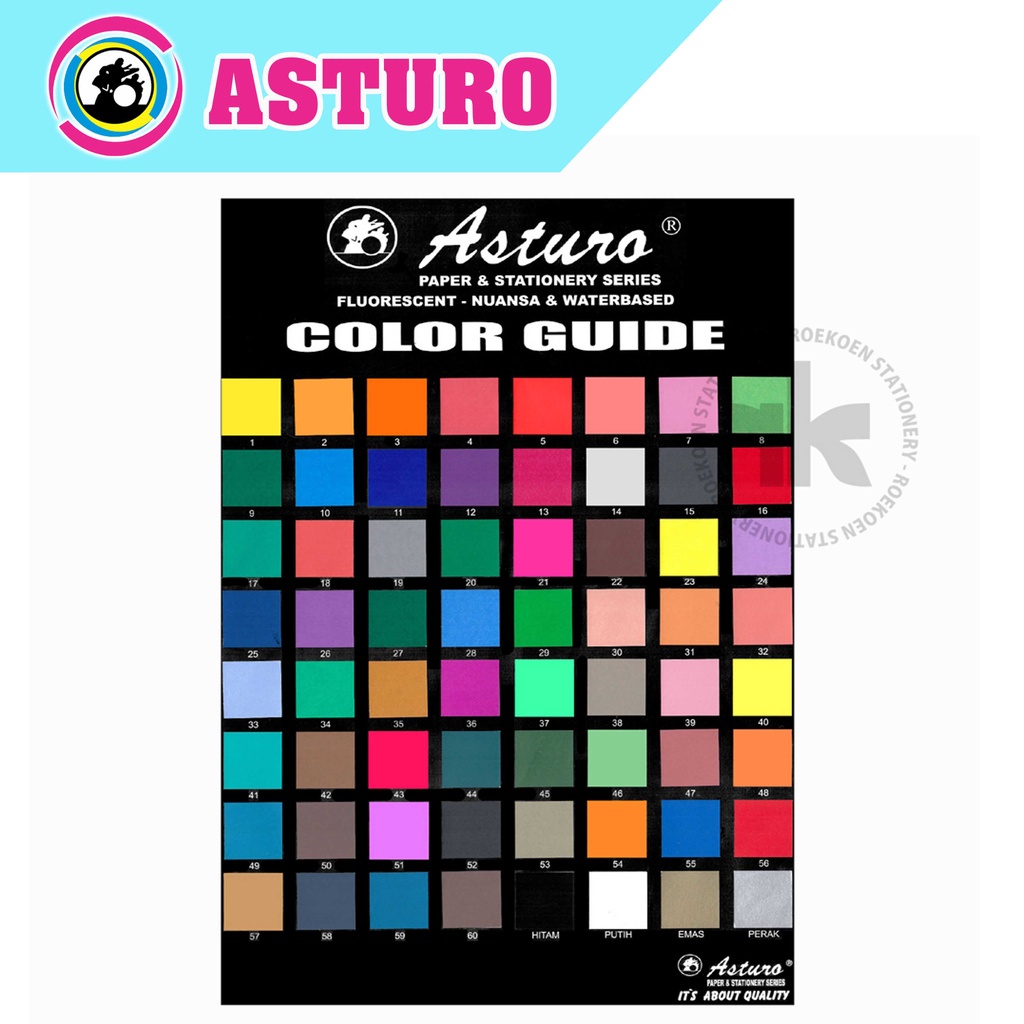 Jual Asturo Fluorescent Paper 40x60cm Kertas Spotlight | Shopee Indonesia