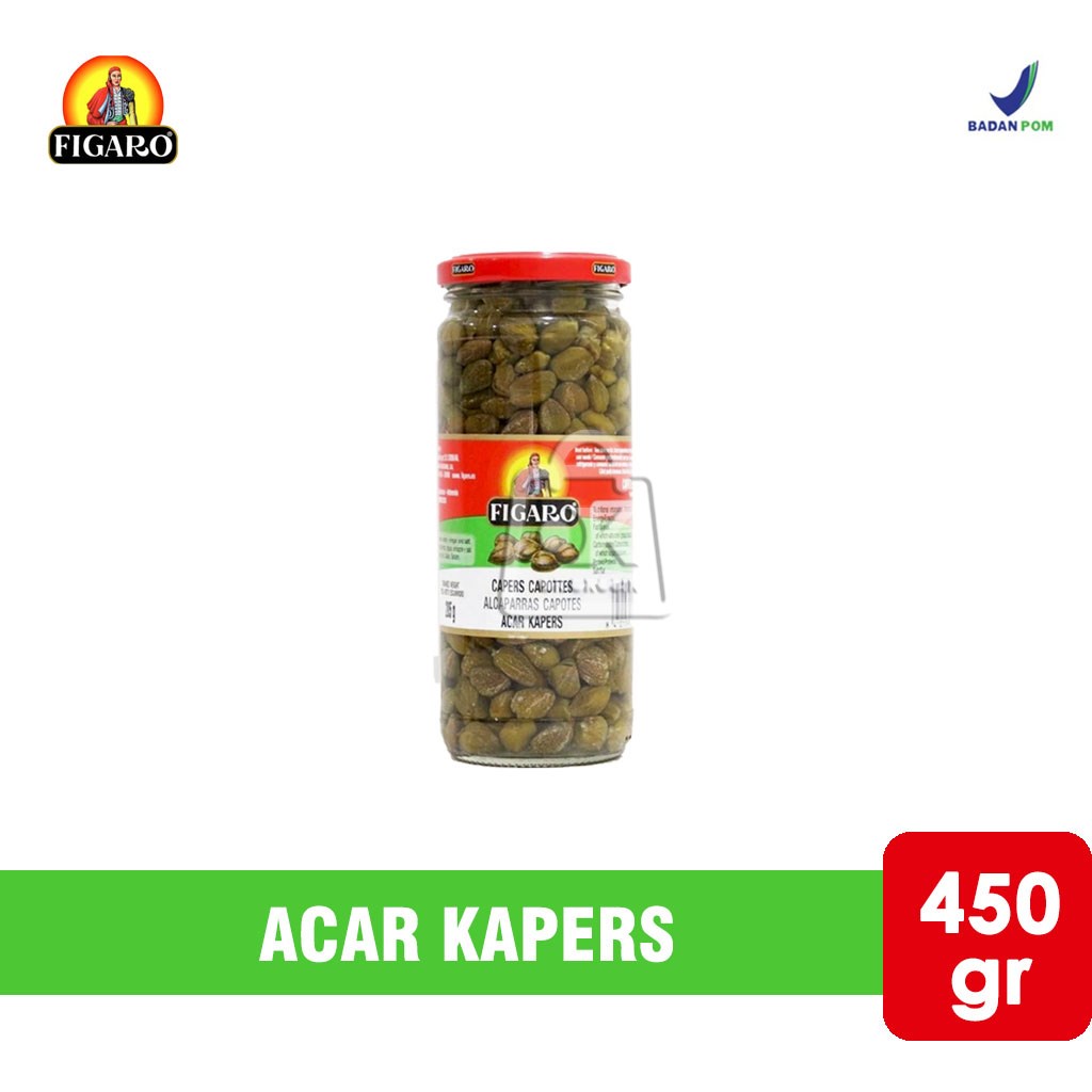 Jual Acar Kapers Figaro / Capers Capotes in Vinegar (Botol Kaca 450gr ...