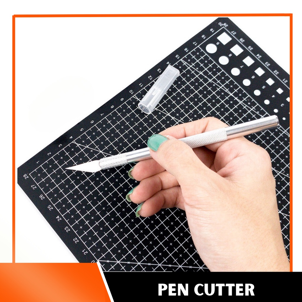 Jual Pen Cutter Set + Refill Pemotong Aklirik Kertas Sticker Pen Cutter ...