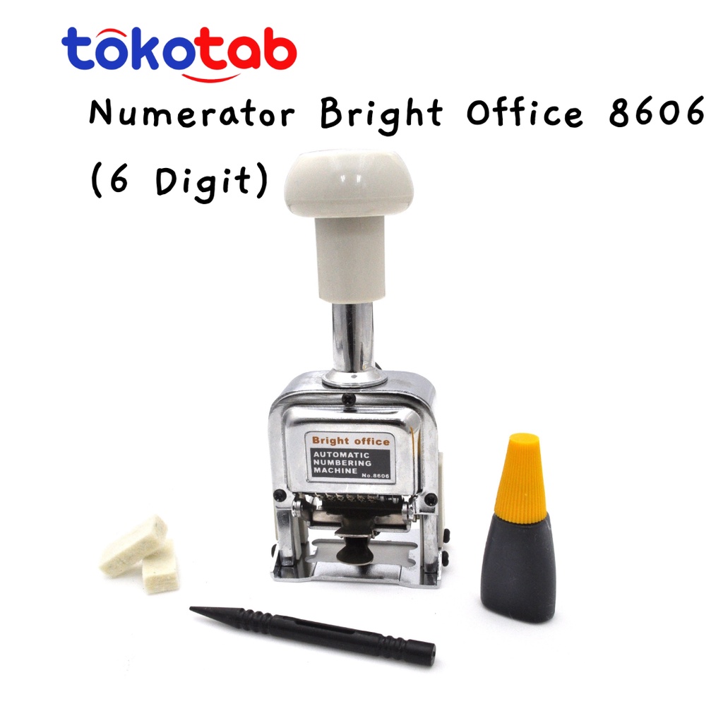 Jual Tokotab - Numerator Bright Office 8606 Numerator 6 Digit | Shopee ...
