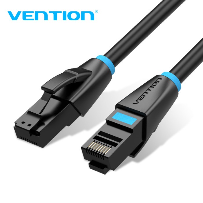 Jual Kabel LAN Cat6 Vention UTP Ethernet Patch Cord Cable Bulat Black - IBK | Shopee Indonesia