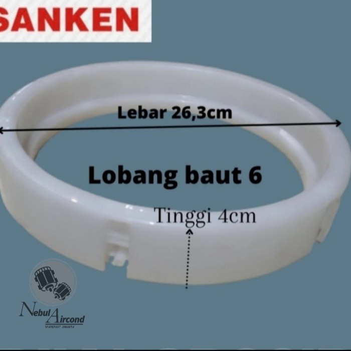 Jual RING TABUNG PENGERING MESIN CUCI ORIGINAL MEREK SANKEN 6 LUBANG ...