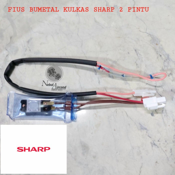Jual Defrost fuse atau fuse bimetal kulkas sharp 2 pintu 1 Set | Shopee ...