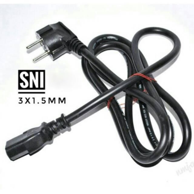 Jual KABEL POWER MONITOR PC 3x1.5MM SNI 3METER Kabel Colokan KUALITAS ...