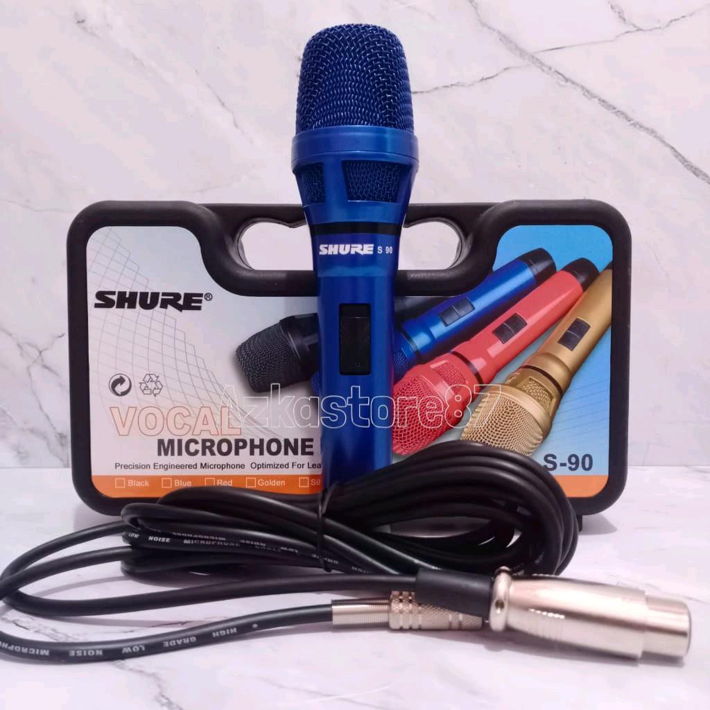 Jual microphon karaoke shure s-90 mic kabel suara bass jernih | Shopee ...