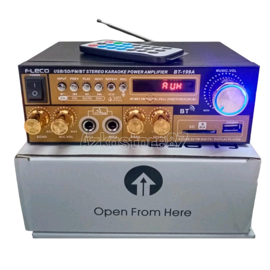 Jual Amplifier bluetooth fleco 199A 600 watt amplifier karaoke suara ...