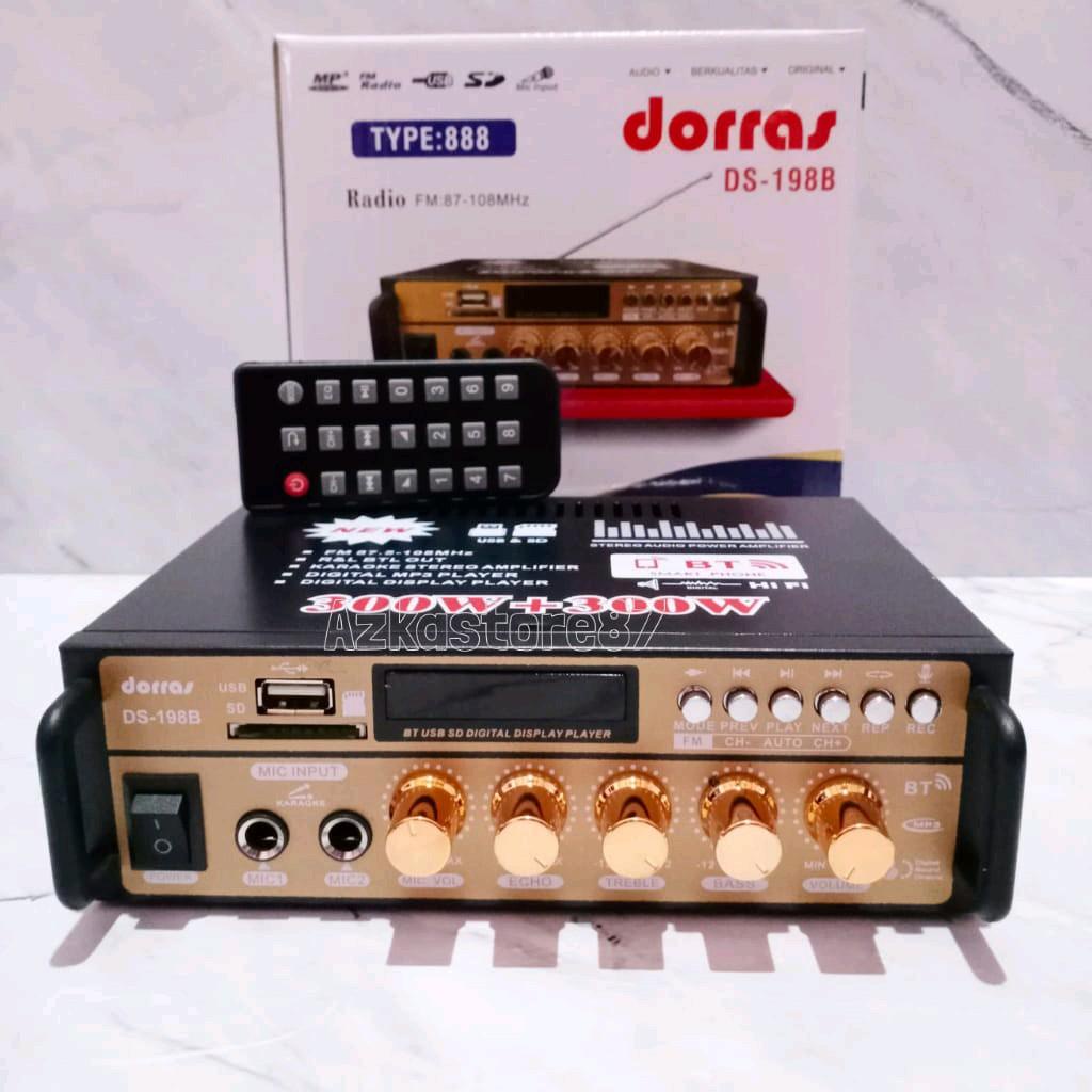 Jual Amplifier dorras 198B 600watt amplifier bluetooth karaoke ...