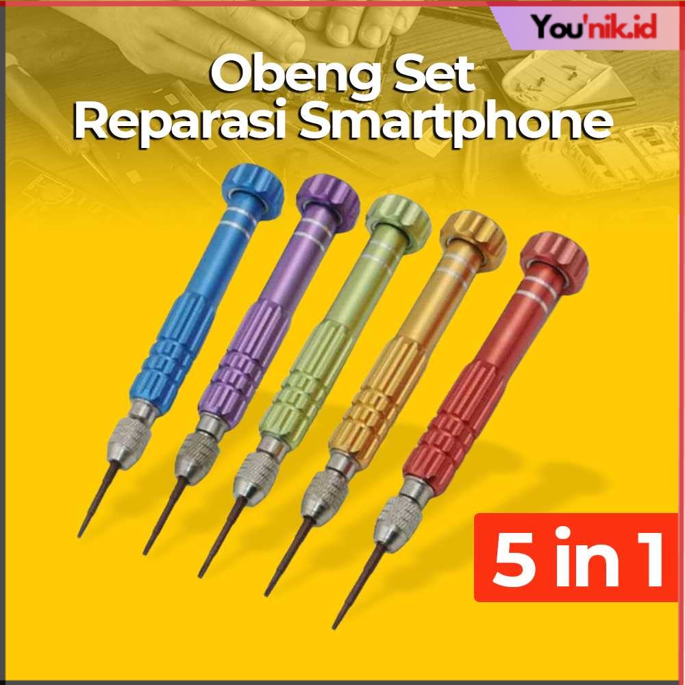 Jual PEGASI Obeng Set 5 in 1 Reparasi Smartphone Maintenance Tools - T-JC501 | Shopee Indonesia