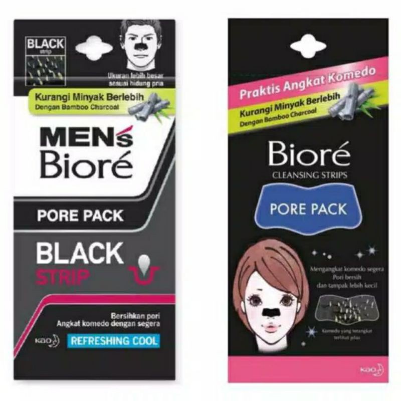 Jual BIORE PORE PACK CLEANSING STRIPS PLESTER AMPUH PENGANGKAT KOMEDO ...