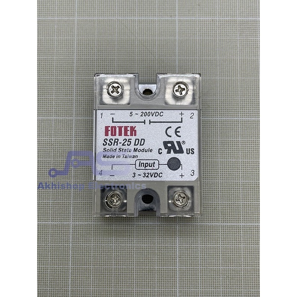 Jual FOTEK Single Phase Solid State Relay SSR DC Control DC DD Series - 25DD Limited | Shopee ...