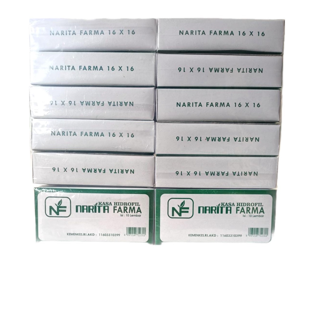 Jual Narita Farma - Kasa Steril 16x16Cm / Kasa Hidrofil isi 10 - box | Shopee Indonesia