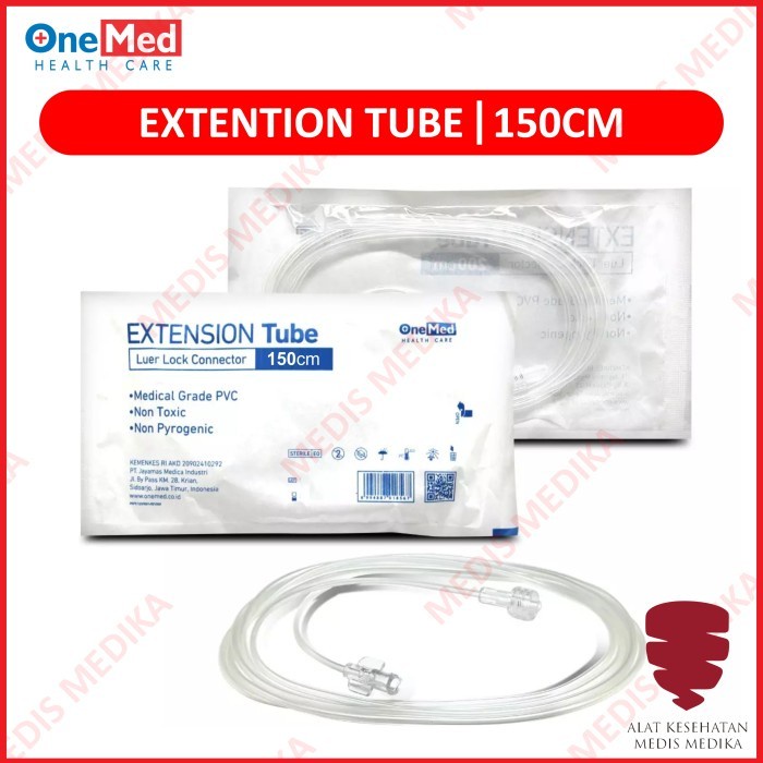 Jual Extension Tube 150cm Onemed Penyambung Selang NGT Extention Infus IV Catheter 150 cm ...