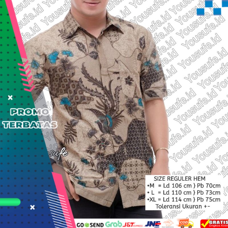 Jual SERAGAM DINAS PDH KANTOR /Batik Pria Lengan Pendek Segar Jagad ...